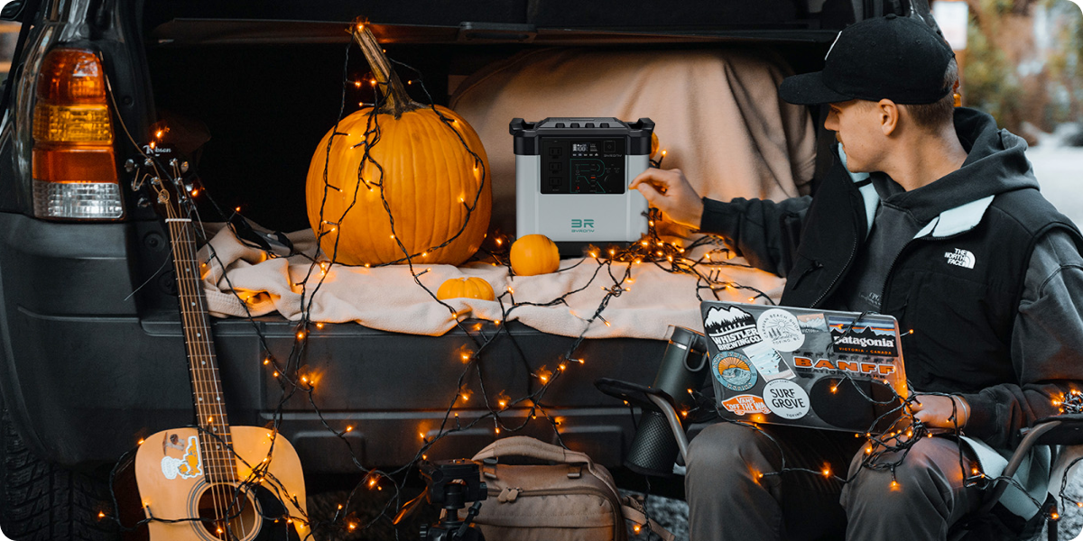 BYRONY - Solar Generator for Camping, Portable Power Station