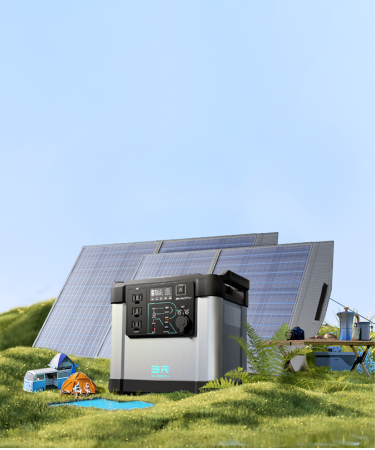 BYRONY - Solar Generator for Camping, Portable Power Station